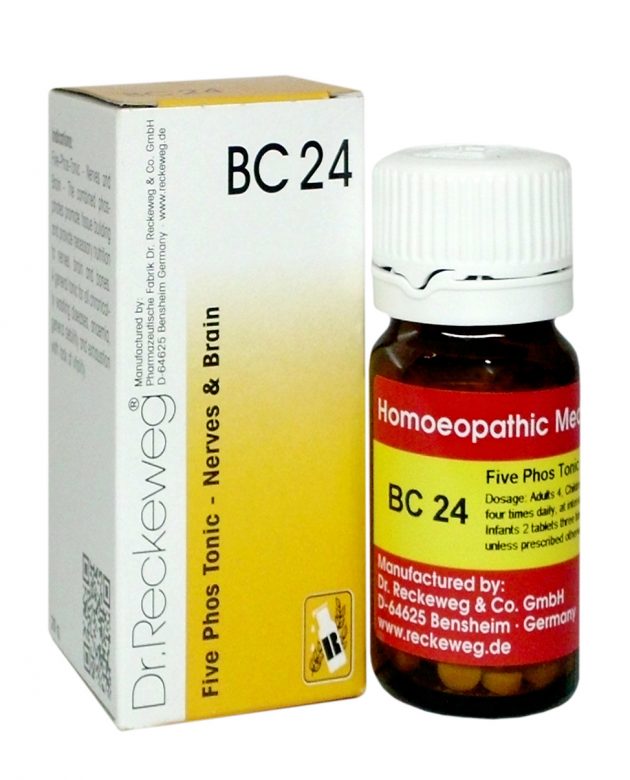 Buy Dr.Reckeweg BC24 Bio Combination Tablets. Five phos for Nerves ...