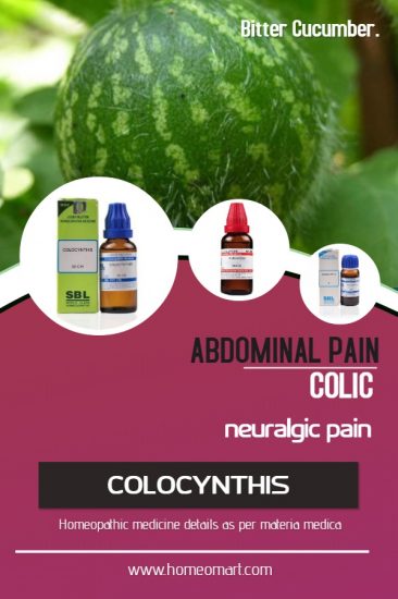 Homeopathy Medicine Colocynthis; Indications, Side effects, Dosage