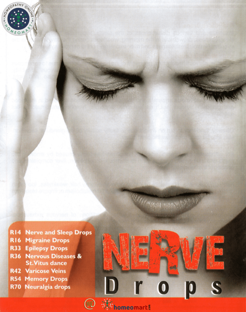 Homeopathy Nerve Drops for Insomnia, Neuralgia, Epilepsy, Migraine ...